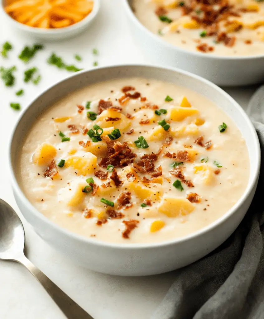 Loaded Potato Soup Recipe - cookingwithtina.com