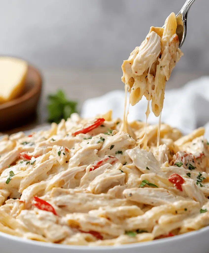 Cheesy Chicken Pasta Recipe Recipe - cookingwithtina.com