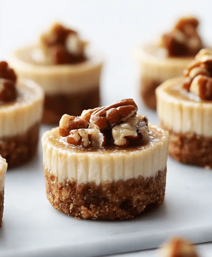 Mini Pecan Pie Cheesecakes Recipe - cookingwithtina.com