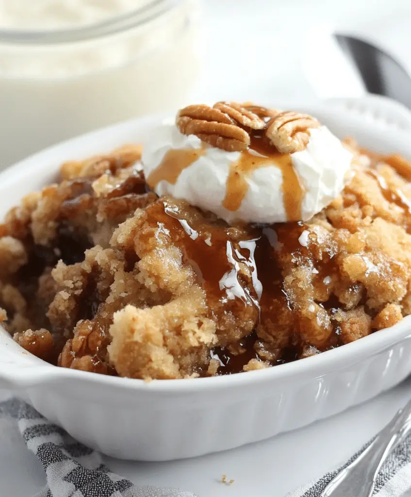 Pecan Dump Cake Recipe - cookingwithtina.com