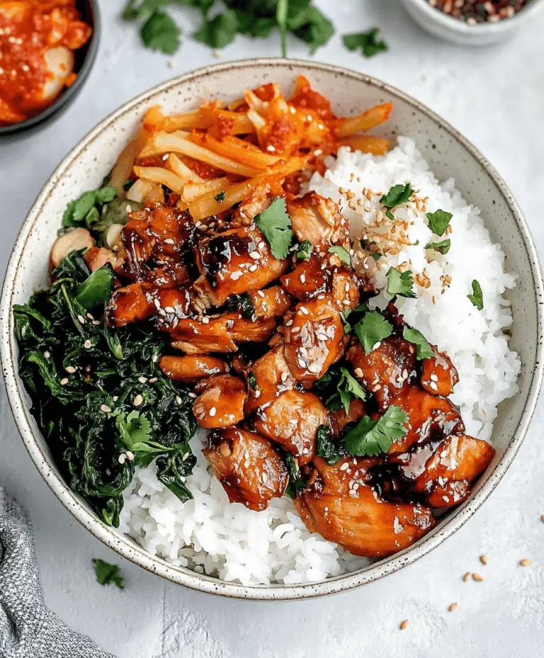 Korean Chicken Rice Bowls Recipe - cookingwithtina.com